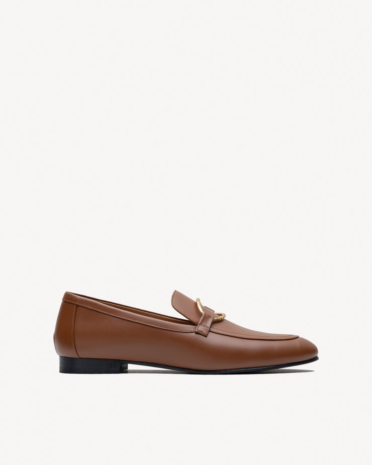 Cognac Tomboy Chic Loafers – Lachoix